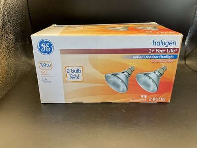 GE Halogen 38W Indoor/outdoor floodlight, PAR38 (2 Pack) | eBay