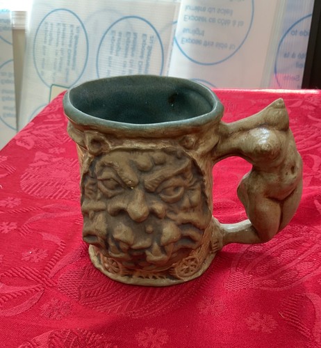 Vintage Rumph Nude Lady Handle Face Pottery Mug 1971 | eBay