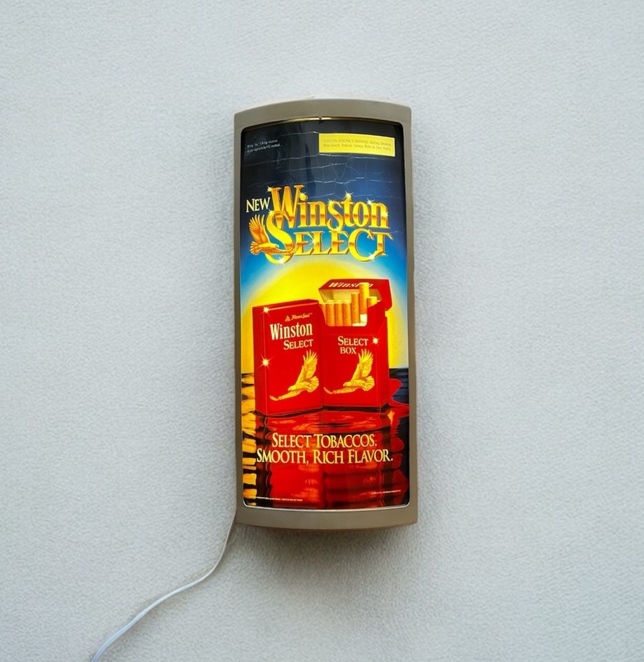 Vintage Winston Select Eagle Cigarettes Electric Light Up Sign | eBay