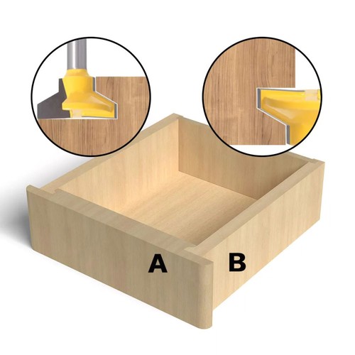 6.35mm/6mm Shank Milling Router Bit For Drawer Joinery For Cabinet ...