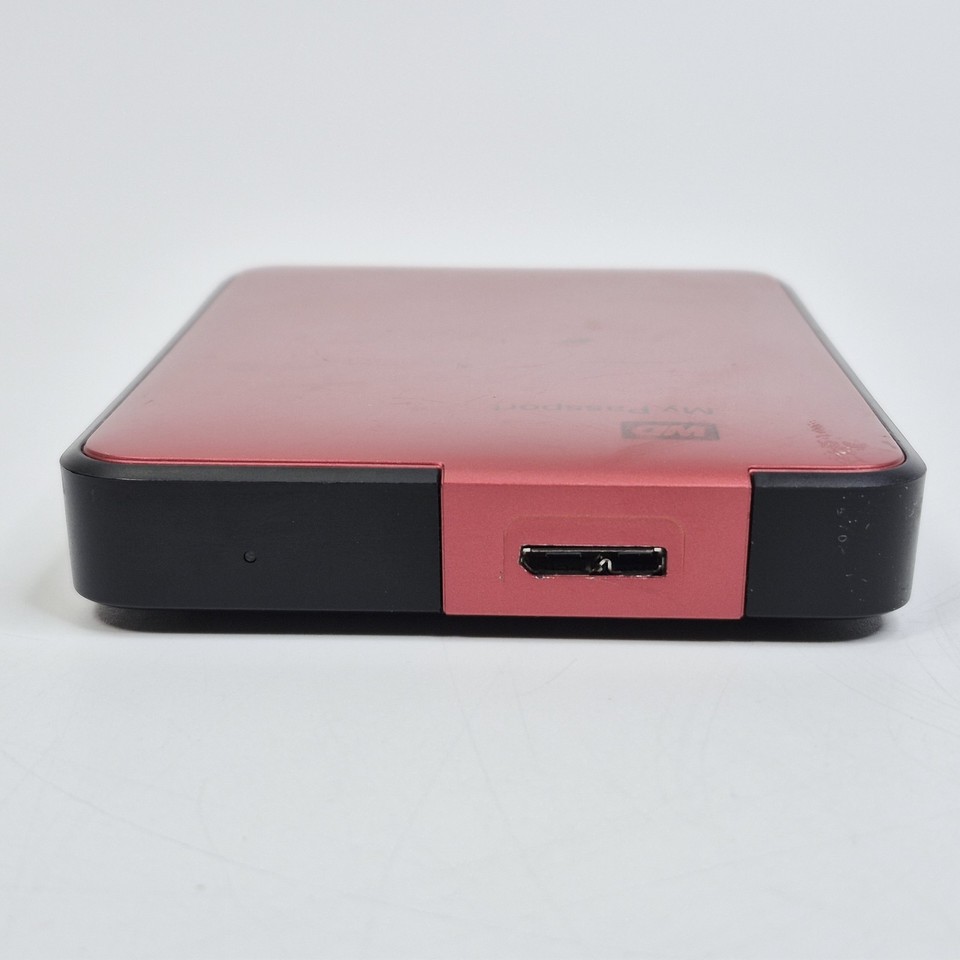 WD MY PASSPORT 1 TB External Hard Drive RED WDBBEP0010BRD-01 TESTED ...