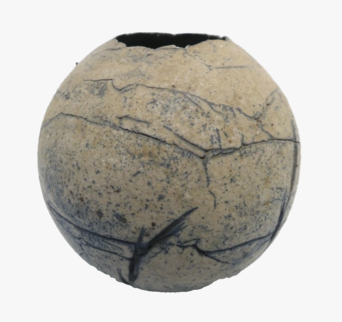 VINTAGE AUSTRALIAN POTTERY IKEBANA HAND CRAFTED VASE STUDIO ART SIGNED ...