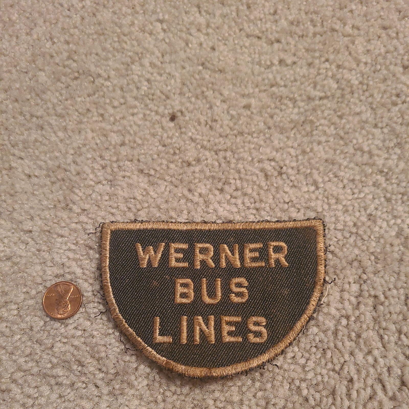 Nice Vintage 3."x4.5 " Denim Blue Jean Werner Bus Lines Patch. Rare | eBay