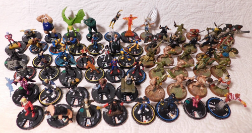 Mixed Lot of 61 Marvel Heroclix Miniature Game Figures 2004 WizKids | eBay