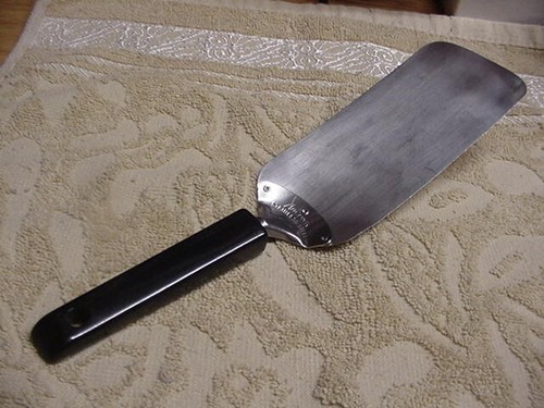 Vintage Thin Flexible Spatula Kitchen Utensil ANDROCK SHINY BLACK ...