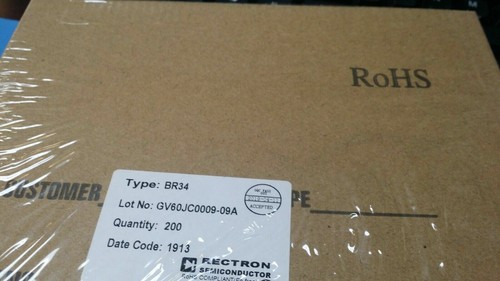 (5 PCS) BR34 RECTRON Diode Rectifier Bridge Single 400V 3A 4-Pin Case ...