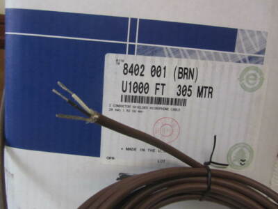 Belden 8402 Audio Interconnect Cable/ SOLD BY THE FOOT/ Audiophile Wire ...