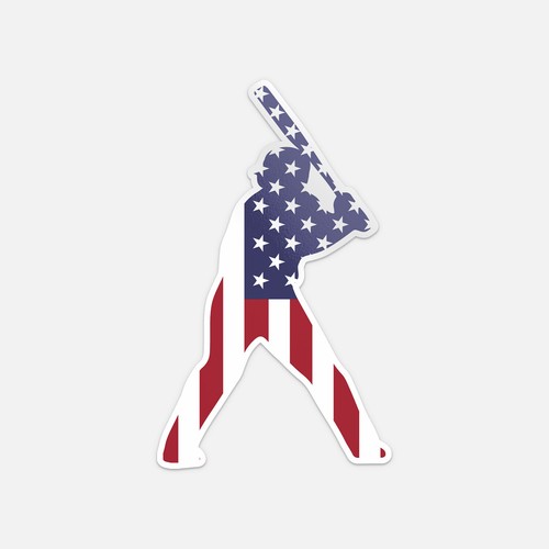 USA Is Baseball Car Bumper Vinyl Sticker Decal | eBay