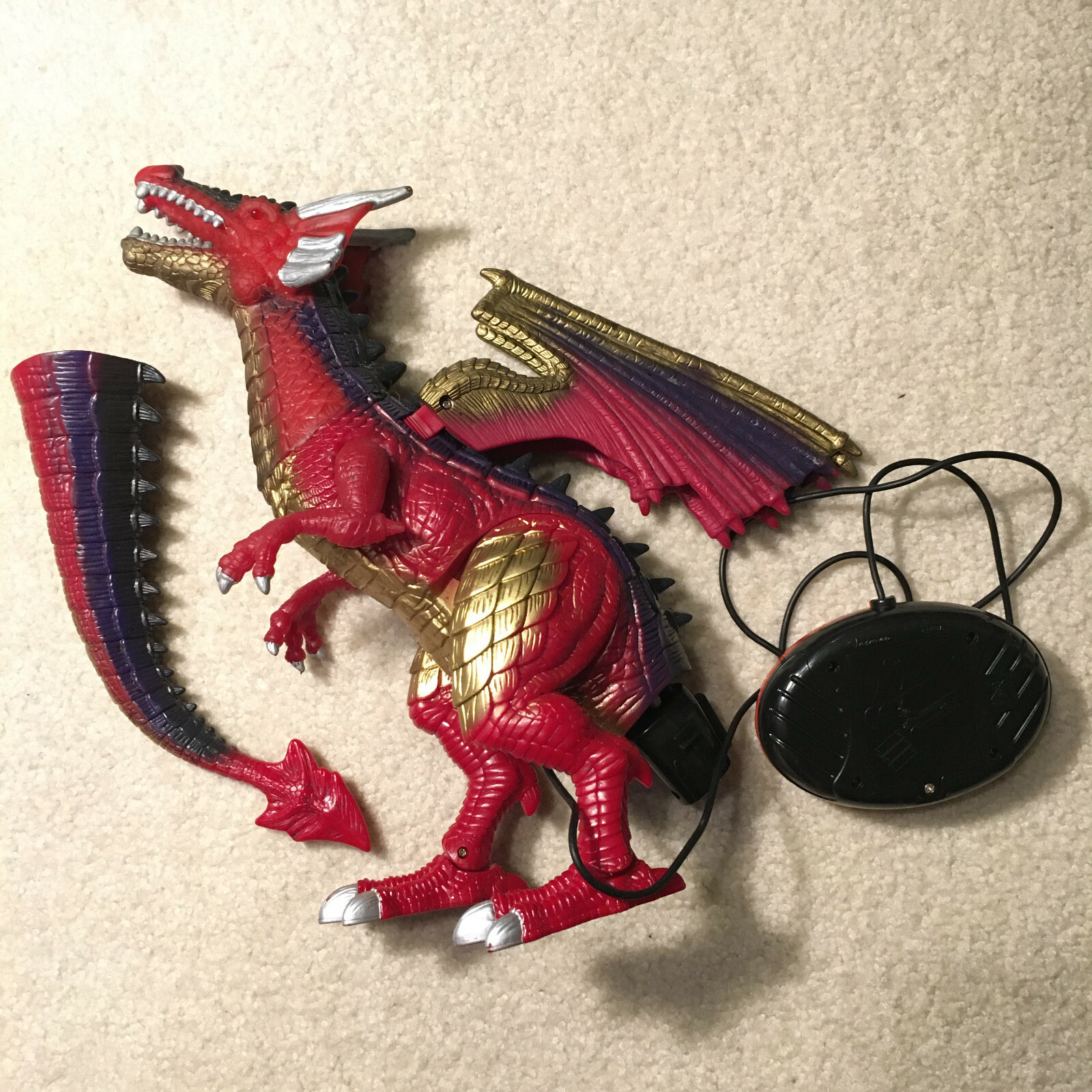 Animal Planet Jasman Remote Control Red Gold Purple Dragon Toy(Good for ...