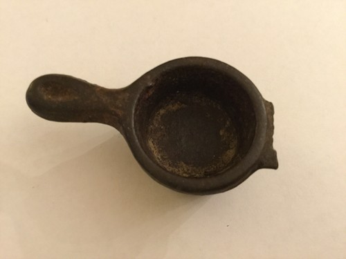 Vintage Small Mini Metal Broken Pewter Lead Toy Soldier Casting Ladle ...