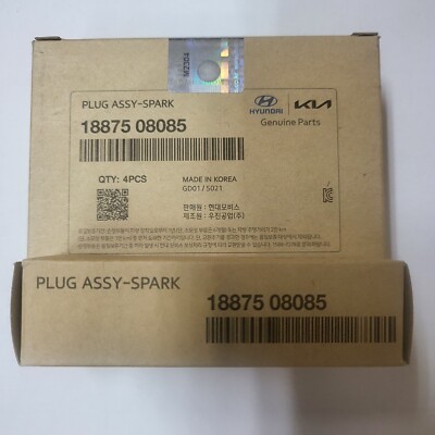 NEW OEM KIA Spark Plug 4pcs 2021-23 K5 Sorento Sportage 1.6L 1887508085 ...
