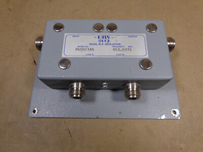 EMR Celwave 8650/34A Dual R.F. isolator filter tuned on 853.0375 FREE ...