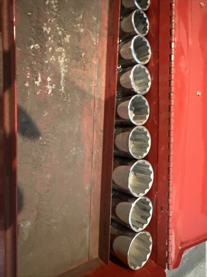 Vintage Proto J54124 1/2" Drive 26 Piece Socket Set - 12 Point + Extras ...