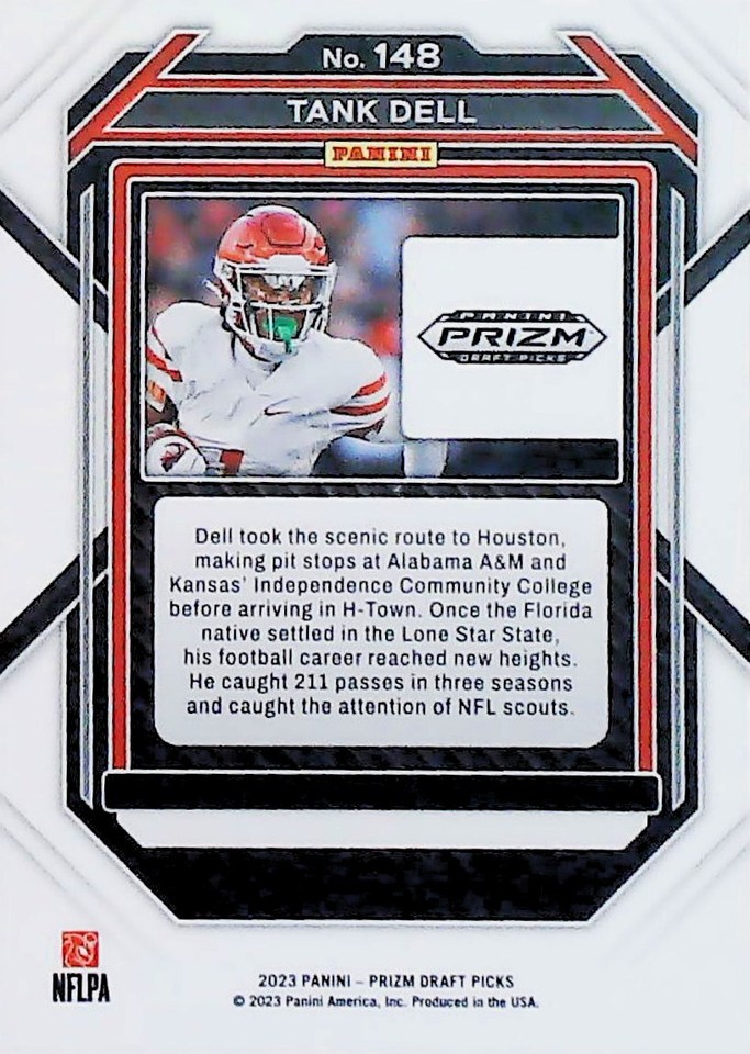 Tank Dell Rookie #148 2023 Panini Prizm Draft Picks | eBay