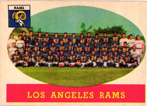 1958 Topps - Los Angeles Rams Team Card (#85) | eBay