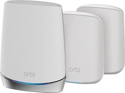 Netgear Orbi RBK653 Whole-Home Tri-Band Mesh WiFi 6 System AX3000 ...