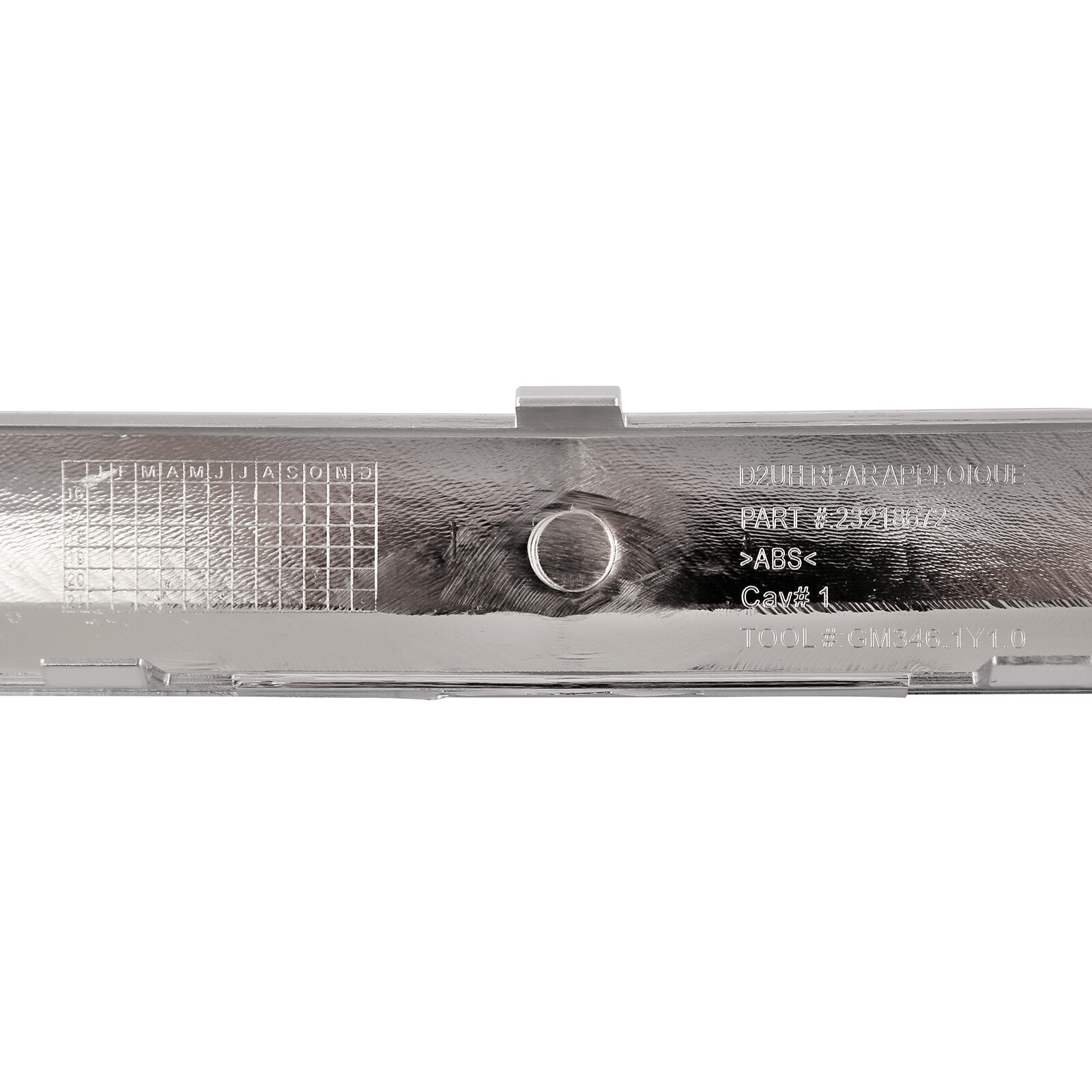 For 2018-2021 Chevrolet Equinox Chrome Rear Bumper Lower Molding Trim ...