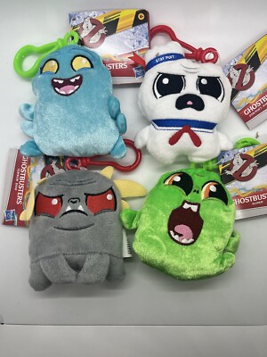 4x Ghostbusters Plush Set Key Chain Rings Teddy Collectable ...