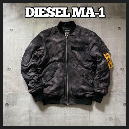 DIESEL Men’s Digital Camo MA-1 Bomber Jacket XS Unisex Military Style ...