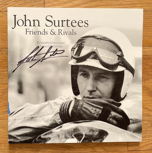 John Surtees Book Friends & Rivals SIGNED Surtees Can Am F1 F5000 Race ...