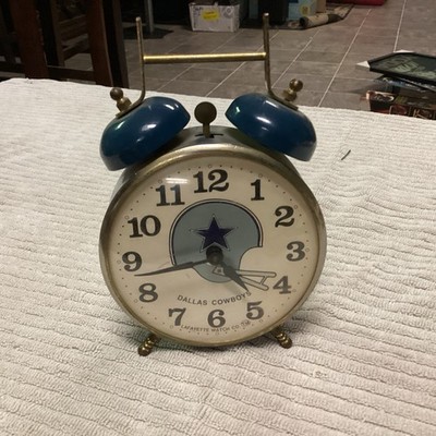 Dallas Cowboys Lafayette Watch Co. Two Bell Alarm Clock Vintage NFL ...