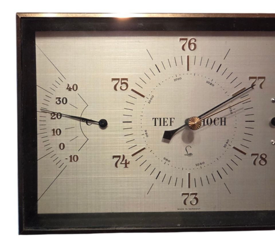 Lufft Station Avec Thermomètre, Baromter Et Hygromètre Vintage Design ...