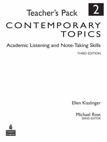 Contemporary Topics 2: Academic Listening and Note-Taking Skills ...