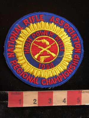 Vintage 1958 NRA HIGH POWERED RIFLE Patch NRA REGIONAL CHAMPIONSHIP ...