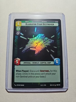Gladiator Star Destroyer #086 Foil Star Wars Unlimited Spark of ...