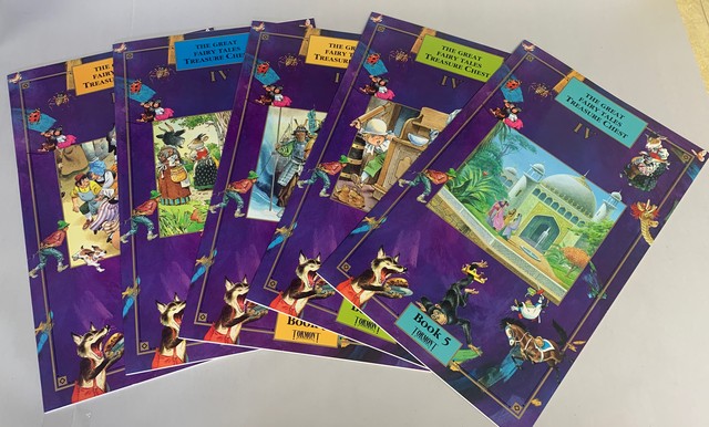 The Great Fairy Tales Treasure Chest IV 5 Books Tormont Canada 17"x11 ...