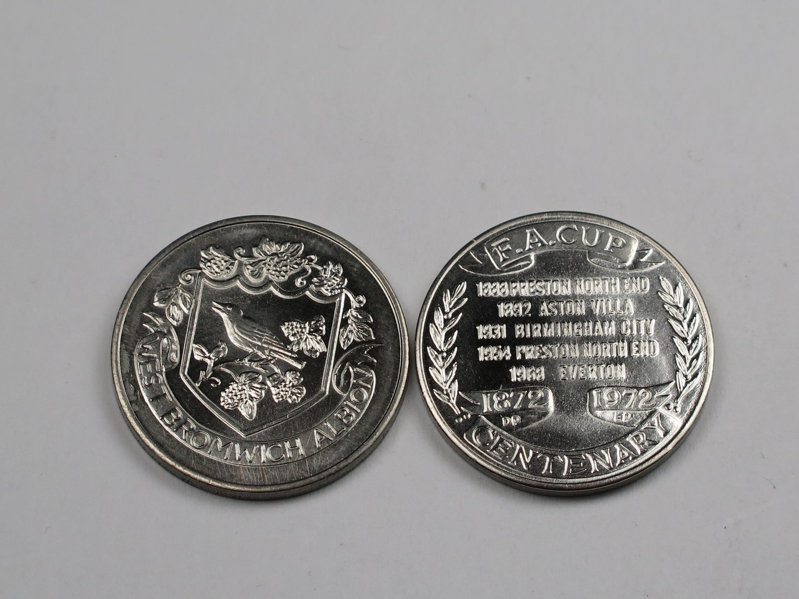 ESSO FA CUP CENTENARY COINS 1972 Choose From Selection EXCELLENT ...