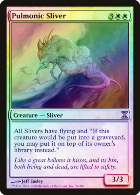 Pulmonic Sliver FOIL Time Spiral PLD White Rare MAGIC GATHERING CARD ...
