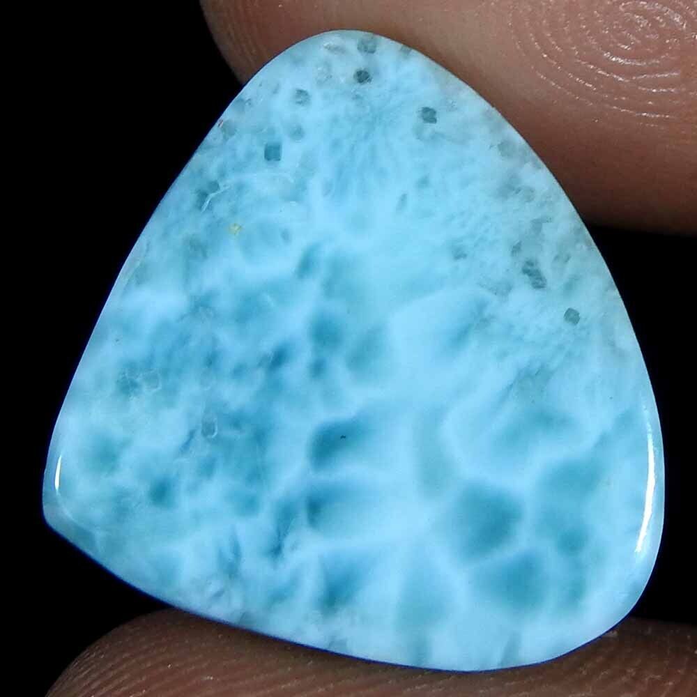 12.70 Ct Natural Sky Blue Larimar Pectolite Pear Cab+ 18x17x5 Loose ...