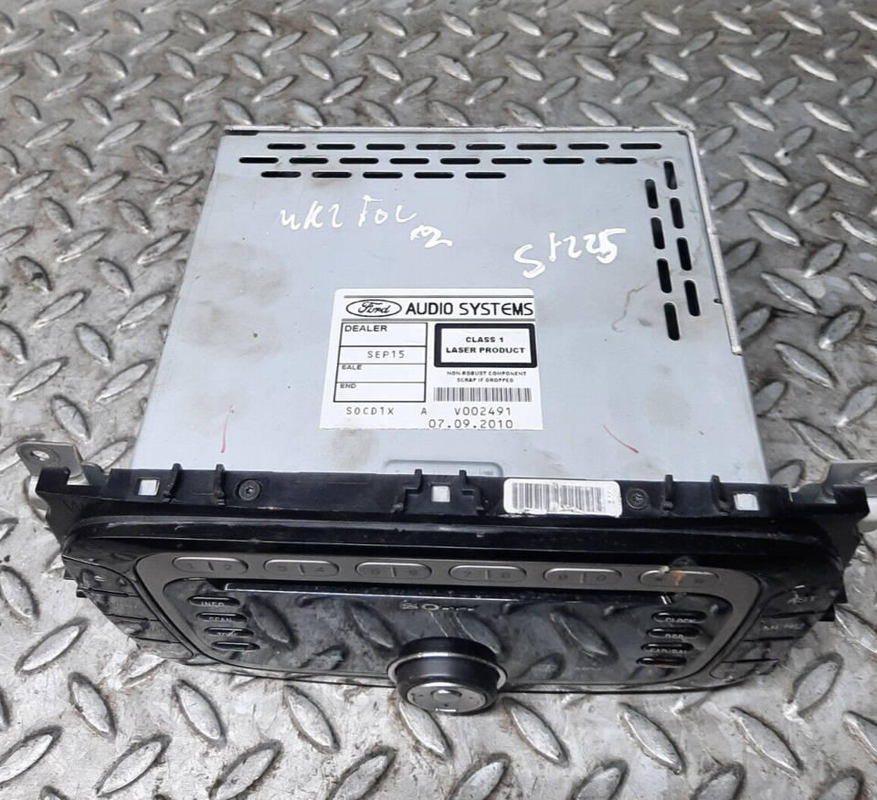 FORD FOCUS MK2 ST 2008 - 2011 FACELIFT SONY DAB STEREO HEAD UNIT ...