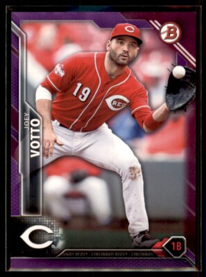 2016 Bowman Purple Joey Votto Cincinnati Reds #27 66/250 | eBay