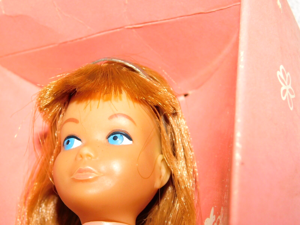 Barbie: VINTAGE Redhead BEND LEG SKIPPER Doll w/Box PINK SKIN! | eBay