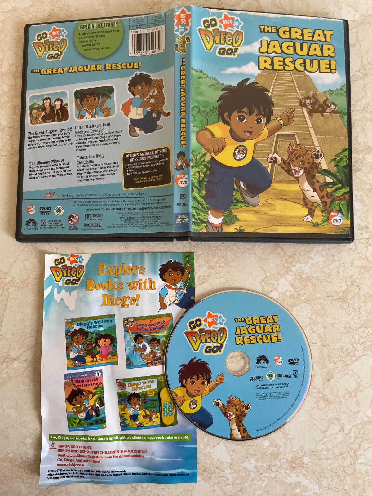 Go, Diego, Go - The Great Jaguar Rescue (DVD, 2008, Canadian ...