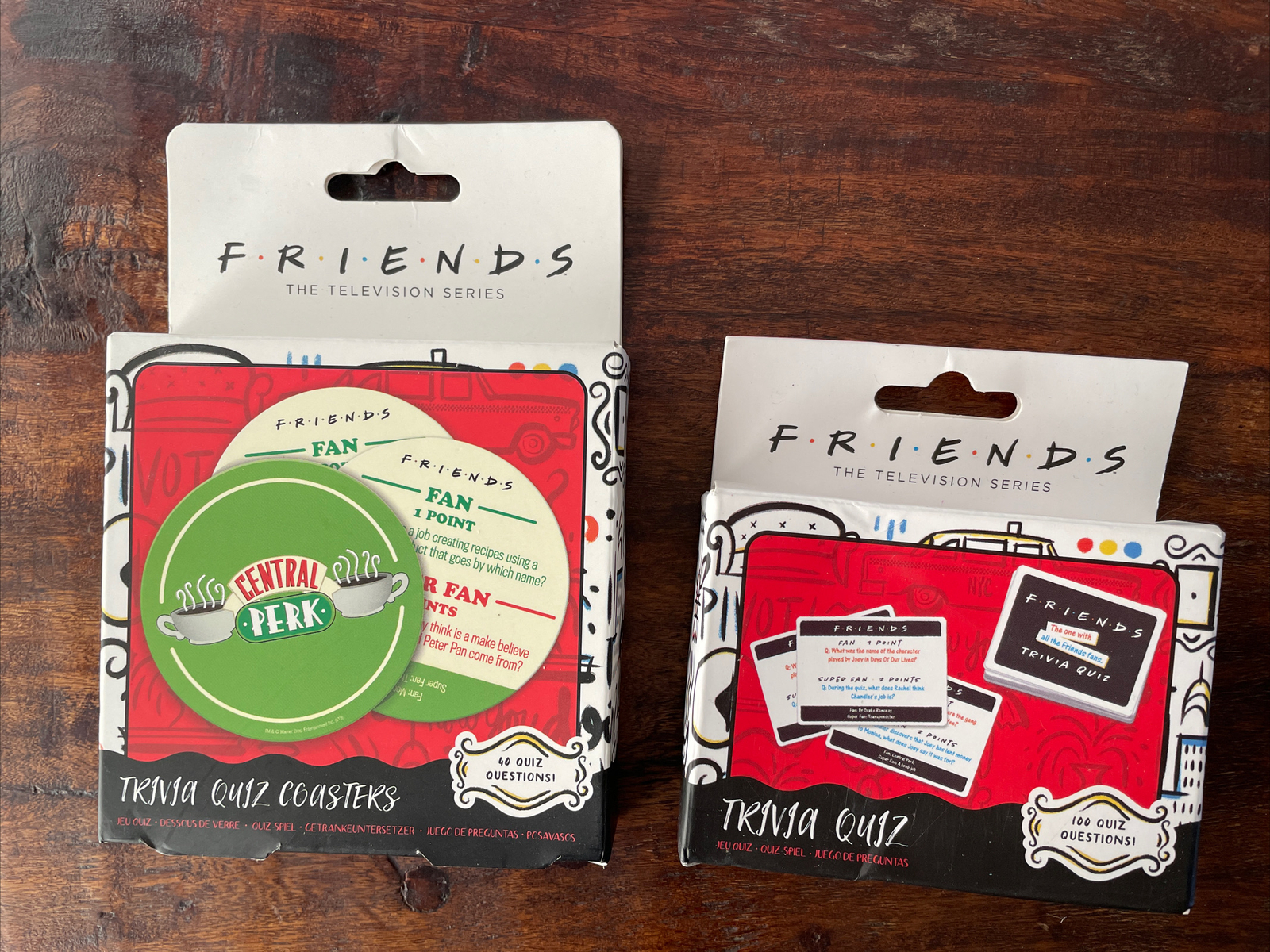 FRIENDS TV Television Series Central Perk Trivia Quiz Coasters + Cards ...
