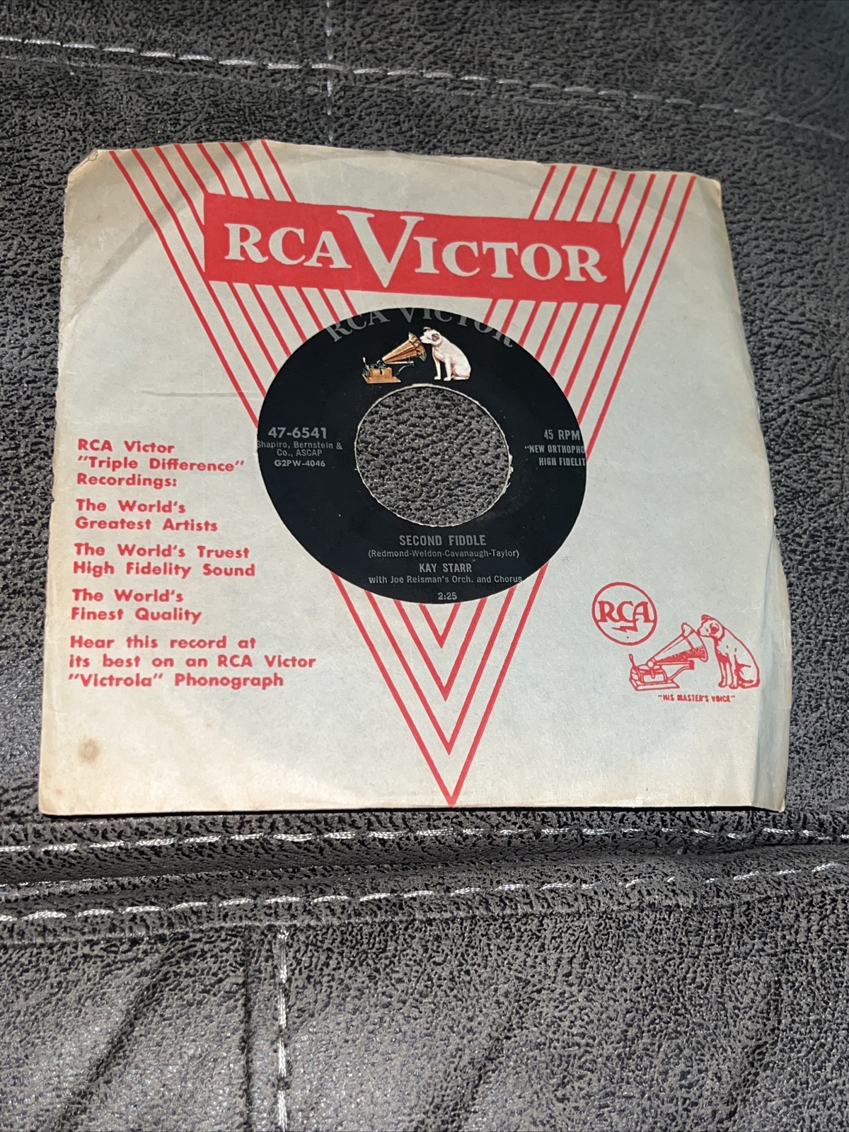 KAY STARR SECOND FIDDLE / LOVE AIN'T RIGHT 45 RPM RECORD | eBay