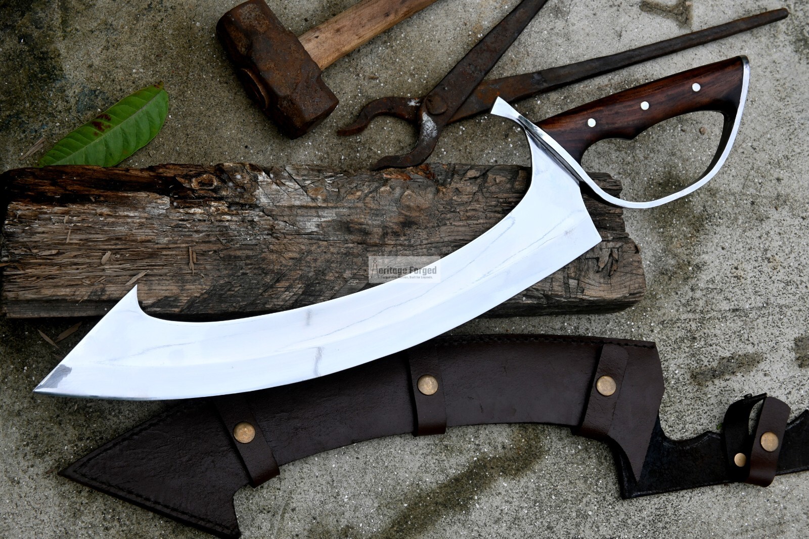 KOPESH MACHETE-hunting machete-tactical knife-chopper-cleaver-Hand ...