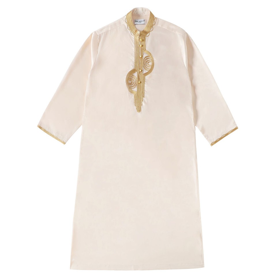 Mens Saudi Arab Muslim Robe Long Thobe Jubba Dishdasha Thawb Thoub ...