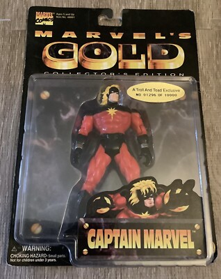 Marvel's Gold Captain Marvel Figure Limited Edition FREE SHIPPING | eBay