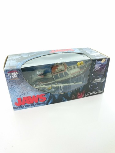 JAWS Deluxe Box Set Series 4 McFarlane Toys Movie Maniacs Shark USED ...