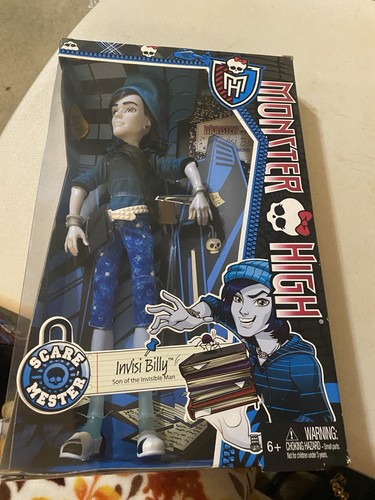 Monster High 2013 Scare Mester Invisi Billy Doll Mattel Retired BJM44 ...