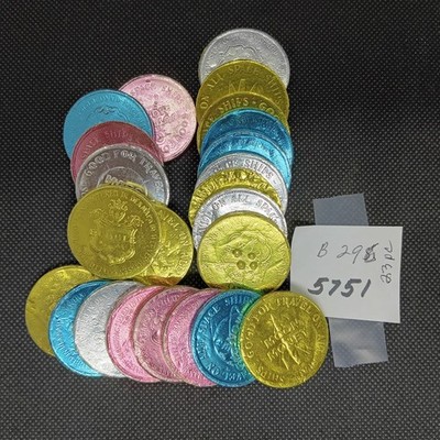 GUM COIN LIKE WRAPPERS IN DIFFERENT COLORS | eBay