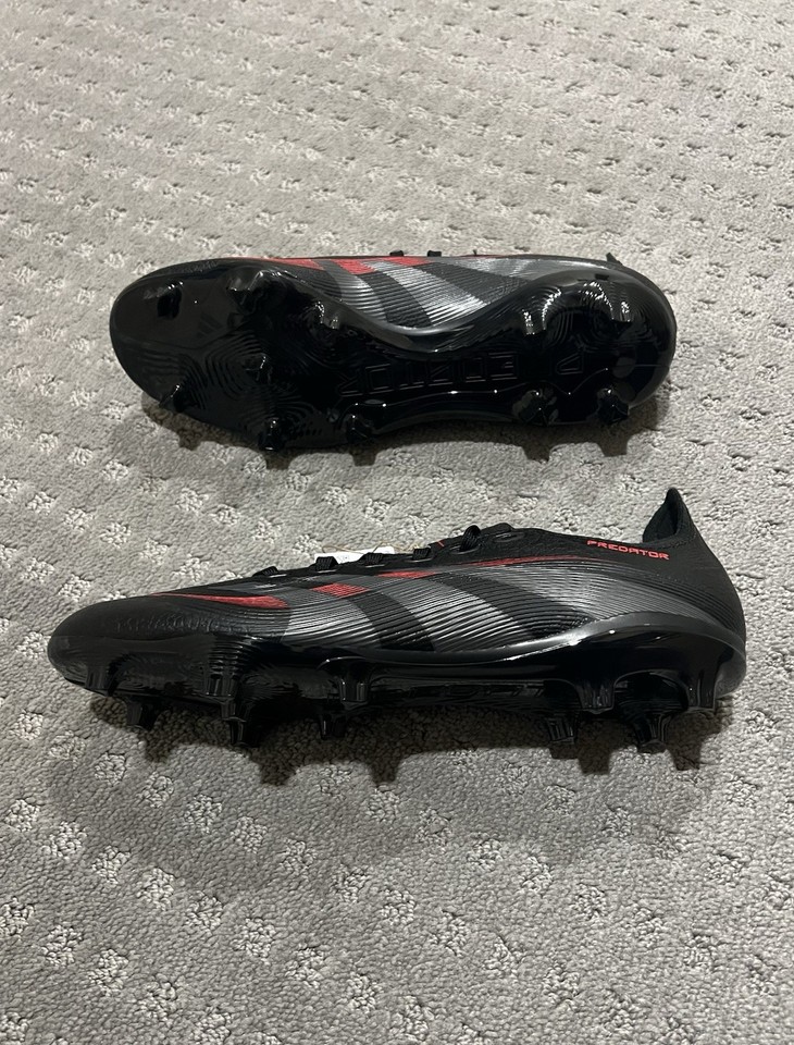 NEW Adidas Predator League Soccer Cleats Black Red FG MG ID1328 Men’s ...