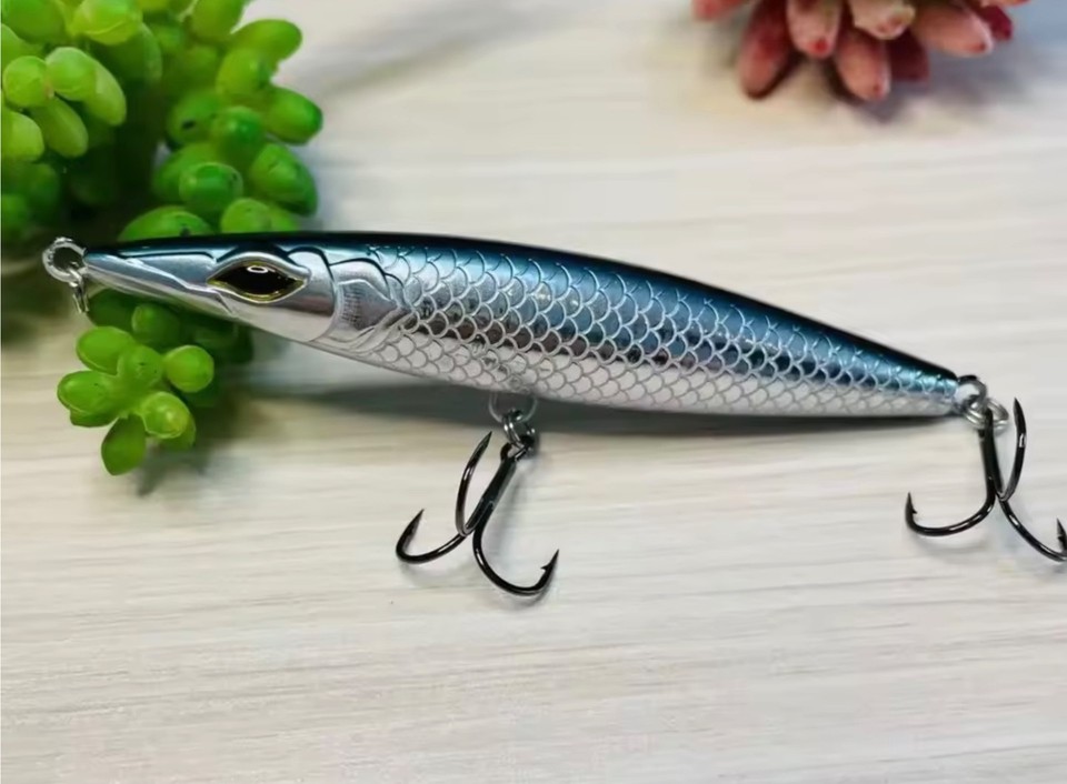 Tropical Sea Saltwater Fishing Lure Silver Barracuda WTD Pencil Lure ...