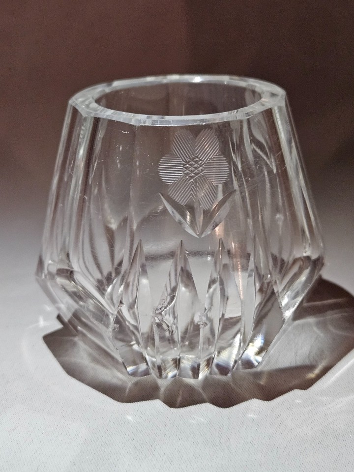 Antique Cut Glass Jam / Honey Condiment Jar – Flower Cut Crystal | eBay UK