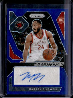 2023-24 Prizm Markquis Nowell Blue Choice Prizm Rookie Autograph Auto ...