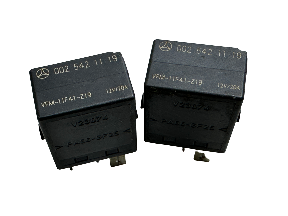 Set of 2 Mercedes 4 Pin Multi-Purpose Control Relay Unit P: 002 542 11 ...